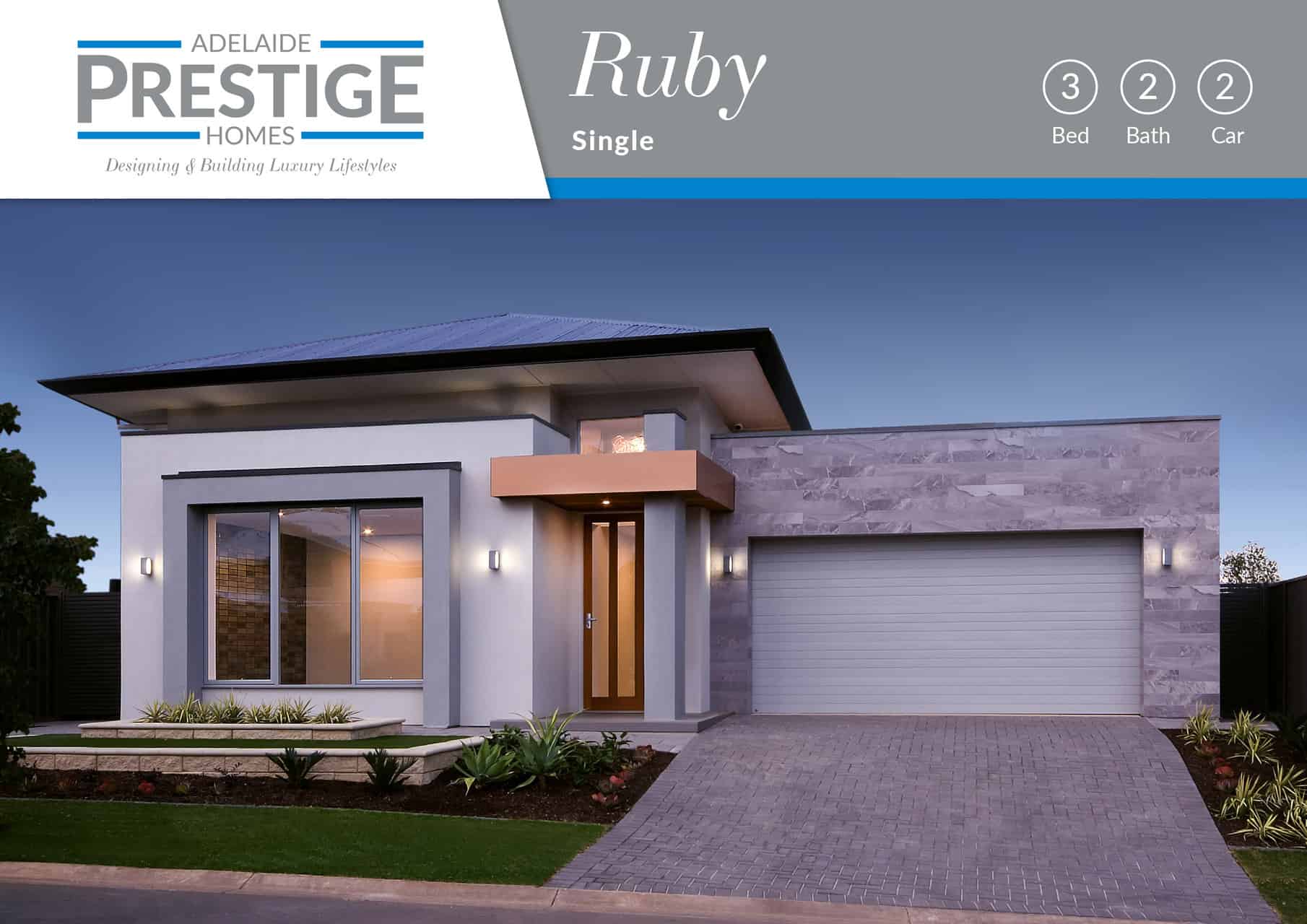 APH Home Design Elevation-Ruby - Adelaide Prestige Homes